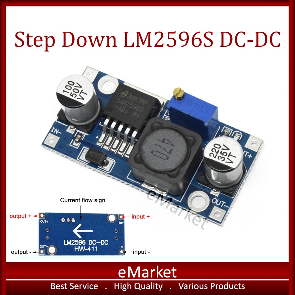 Jual Step Down LM2596S DC-DC / Adjustable Module LM2576 | Shopee Indonesia