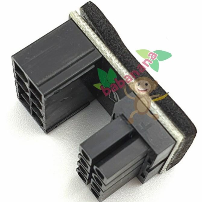 Jual PCIE 8 PIN VGA 180 DEGREE ADAPTER ELBOW SIKU SOCKET VGA 8PIN ...