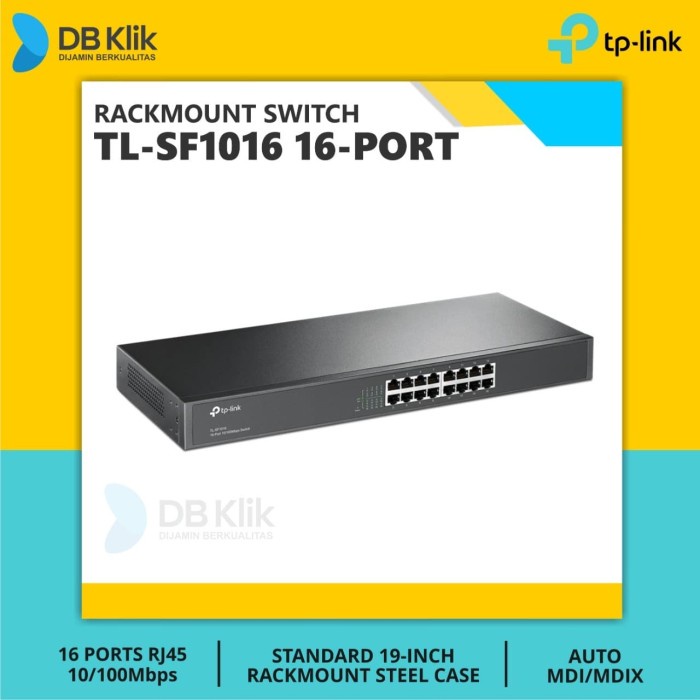 Jual Switch TP Link TL-SF1016 Rackmount 16 Port - TPLink TL SF 1016 | Shopee Indonesia