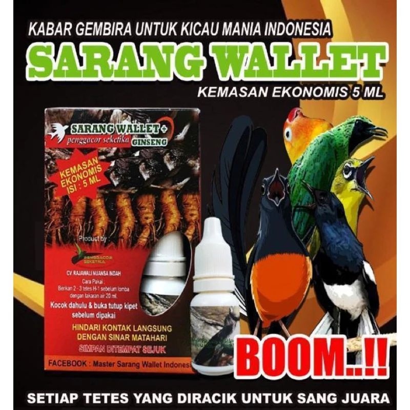 Jual 10 ml vitamin sarang wallet obat gacor seketika ginseng vitamin ...