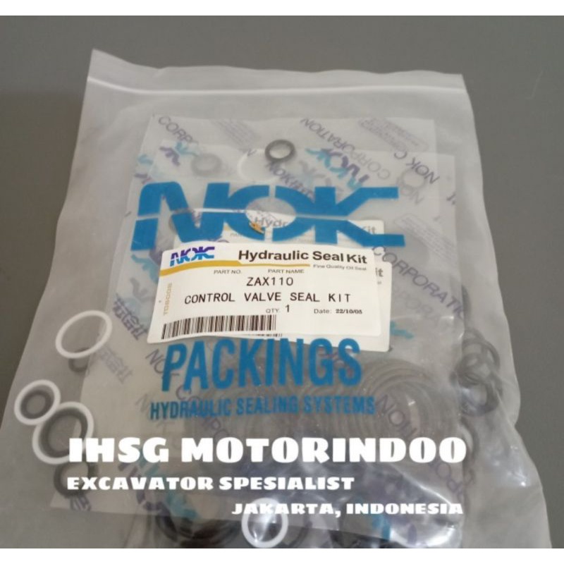 Jual SEAL KIT CONTROL VALVE ZAXIS110 1SET HITACHI SEALKIT OEM | Shopee ...