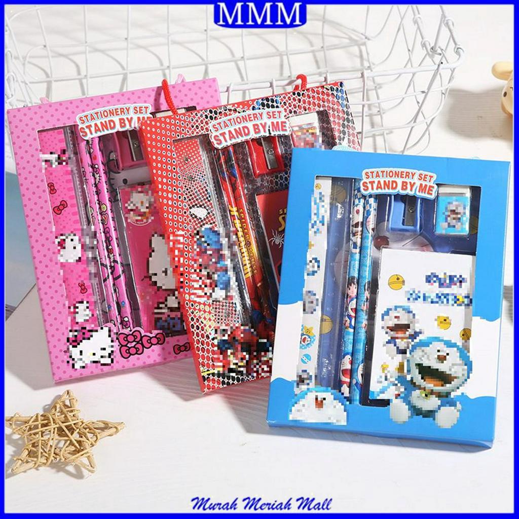 Jual MMM Alat Tulis Set 6 IN 1 Stationery Set Karakter Lucu Pensil ...