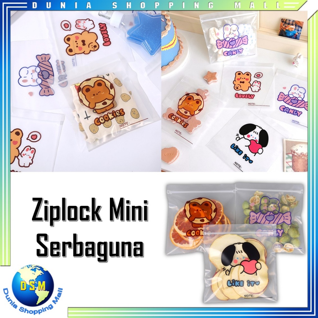 Jual DSM Ziplock Mini Food Storage Pouch Penyimpanan Makanan Cemilan ...