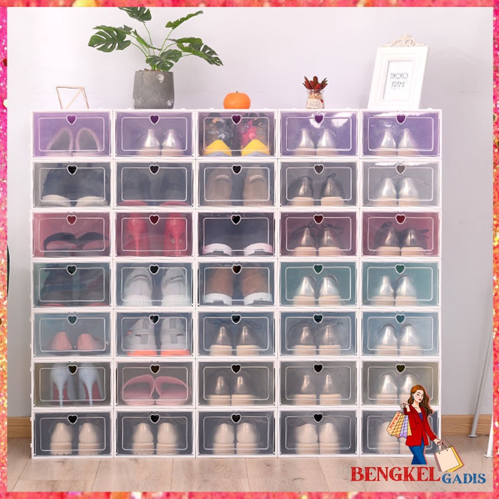 Jual BUBBLE WRAP - Kotak Sepatu Transparan Tebal Serbaguna Shoes Box ...