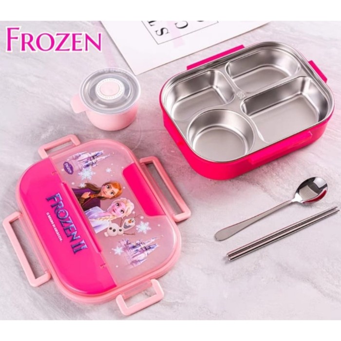 Jual Lunchbox Stainless Sekat Hello Kitty Frozen Doraemon Pokemon ...