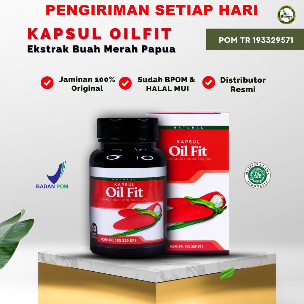 Jual Oil Fit Kapsul Minyak Buah Merah Papua - 50 Kapsul - Dikirim Dari ...