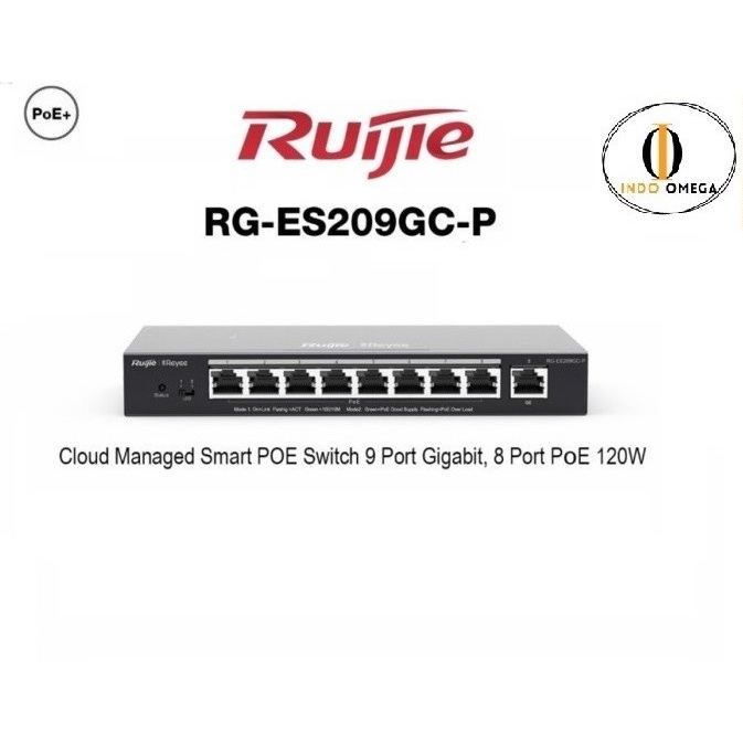 Jual Ruijie Reyee RG-ES209GC-P Cloud Managed 9 Port Gigabit PoE+ Switch ...