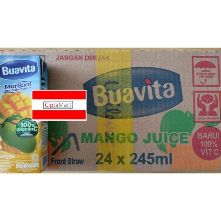 Jual Buavita Jus Buah Mangga 24 X 245 Ml (1 Dus) | Shopee Indonesia