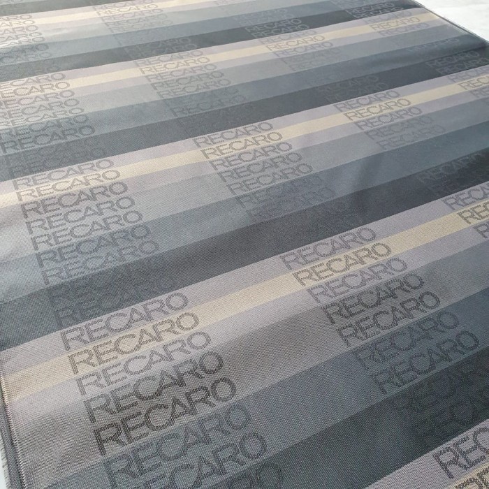 Jual Baru Bahan Fabric Kain Jok Racing Recaro Gradasi Hitam Abu Import ...