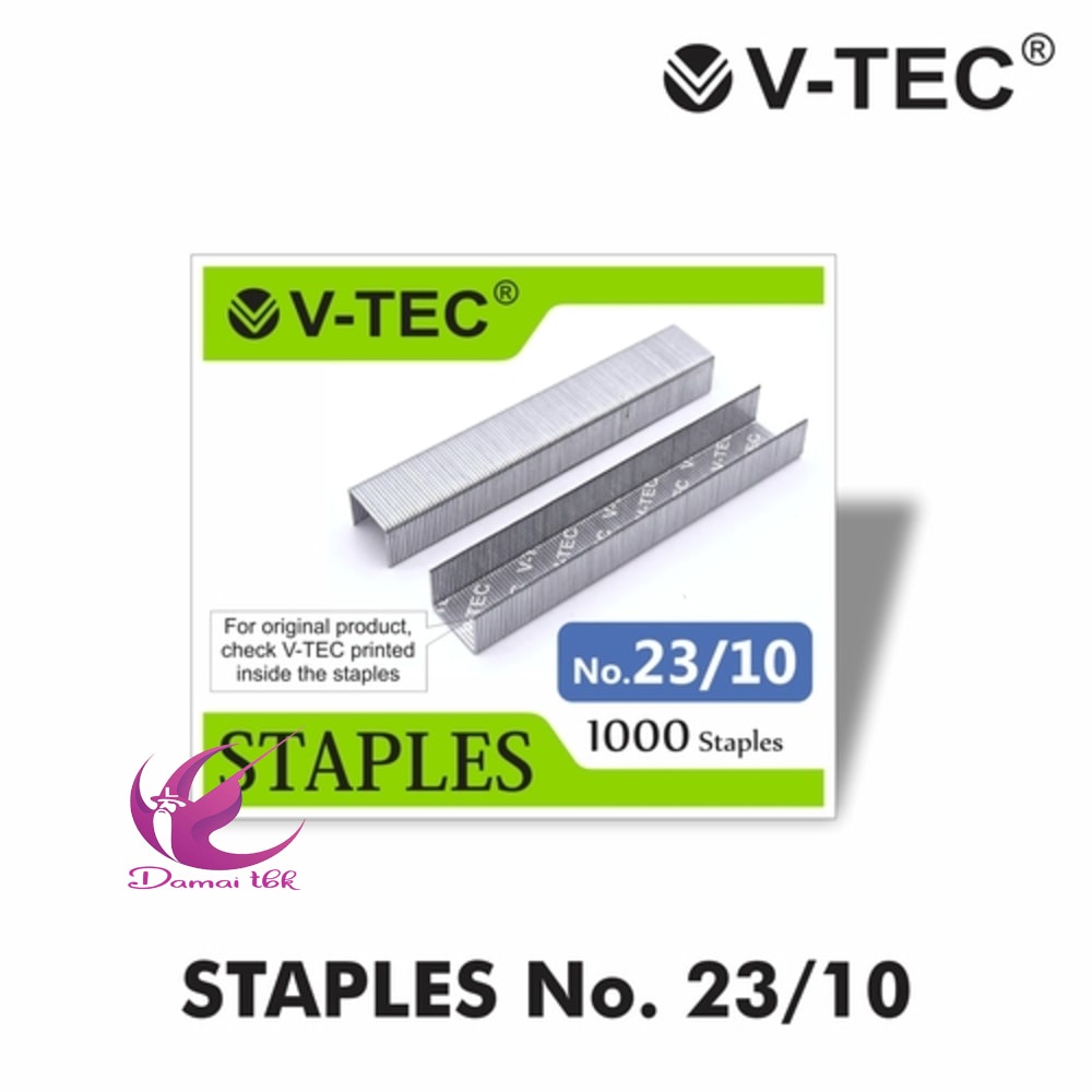 Jual Isi Staples 23/10 Refill Stapler 23/10 V-TEC NIECES NO. 23/10 ...