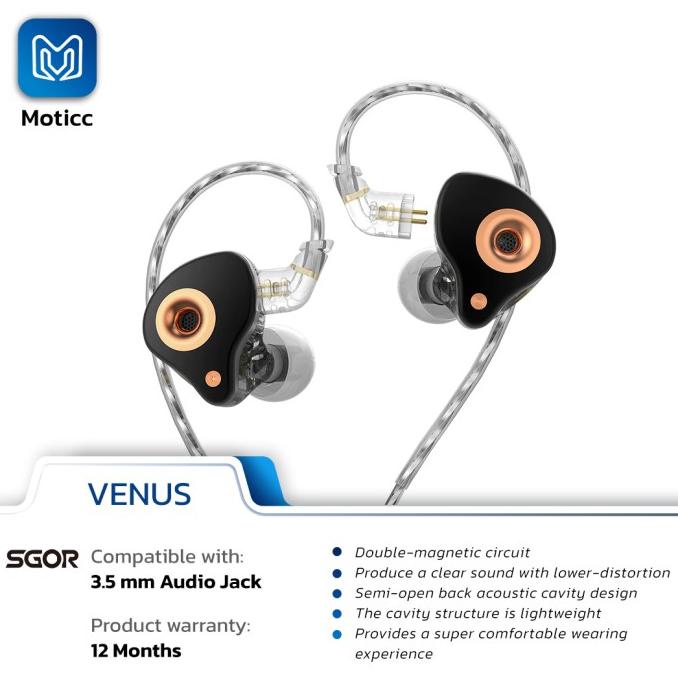 Jual Sgor Venus With Mic In Ear Monitor Earphone Alt Salnotes Zero Lea ...