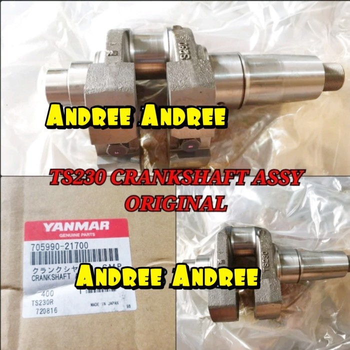 Jual cusss order] TS-230 Crankshaft Crank Shaft Kur Kruk As Yanmar TS230 TS 230 Original ...