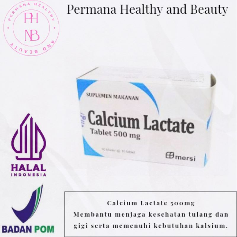 Jual Calcium Lactate / Calcium Lactate Tablet 500mg / Calcium Lactate ...