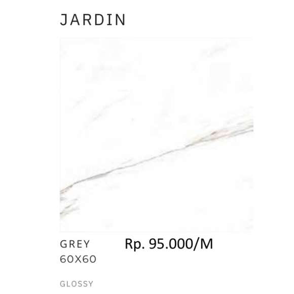 Jual Keramik Glossy Motif Marbel Putih Abu Jardin Ukuran 60x60 by ...