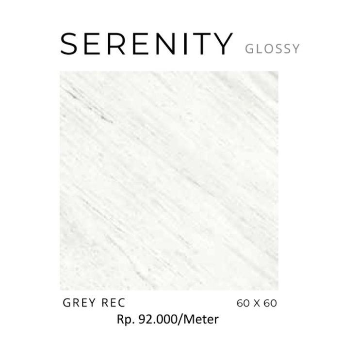 Jual Keramik Glossy Motif Marbel Putih Abu Serenity Ukuran 60x60 by ...