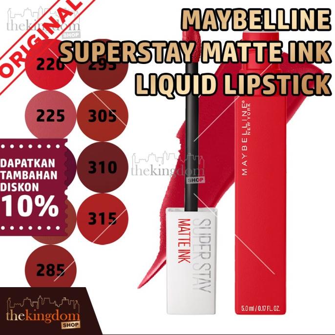 Jual New Maybelline Superstay Matte Ink Liquid Lipstick Matte Kosmetik Lipstik Limited Edition ...
