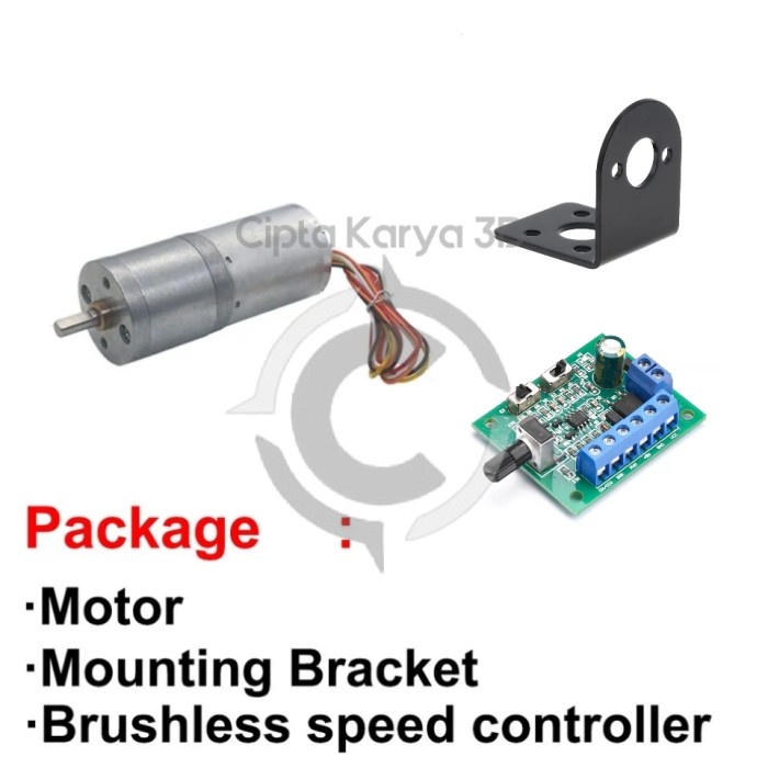 Jual Long Life 12V 24V Mini Brushless Electric DC Geared BLDC Motor ...
