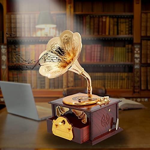 Jual Kotak Musik Vintage Phonograph / Box Musik / Music Box | Shopee ...