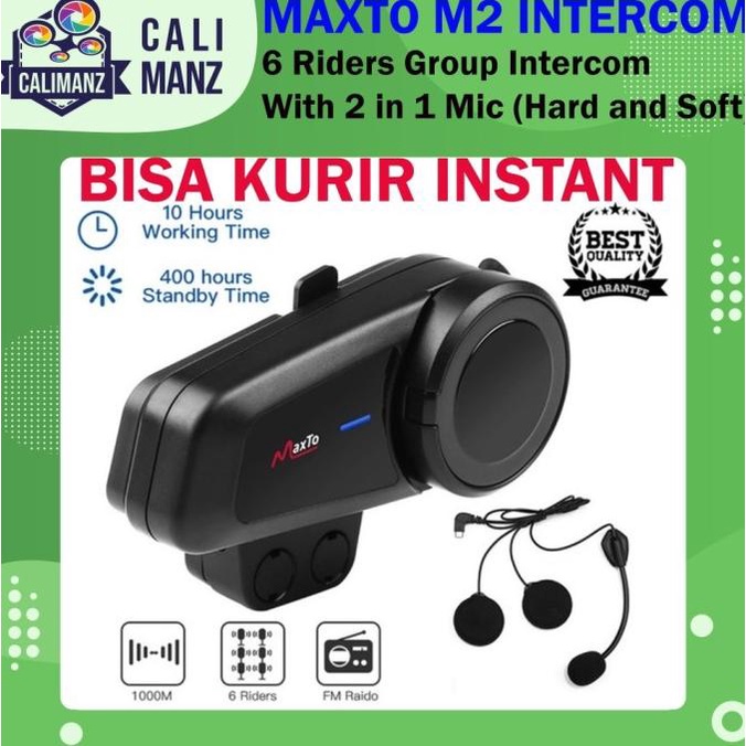 Jual Maxto M2 Group Party Call Intercom 6 Riders Bluetooth 5.0 | Shopee ...