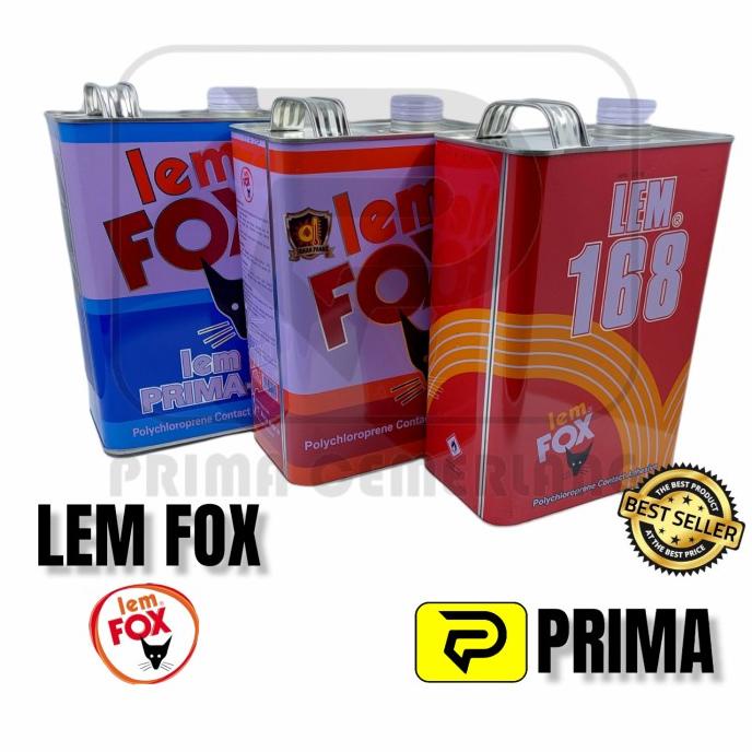 Jual Lem Fox Prima D Galon 2,5Kg Kaleng Biru Termurah | Shopee Indonesia