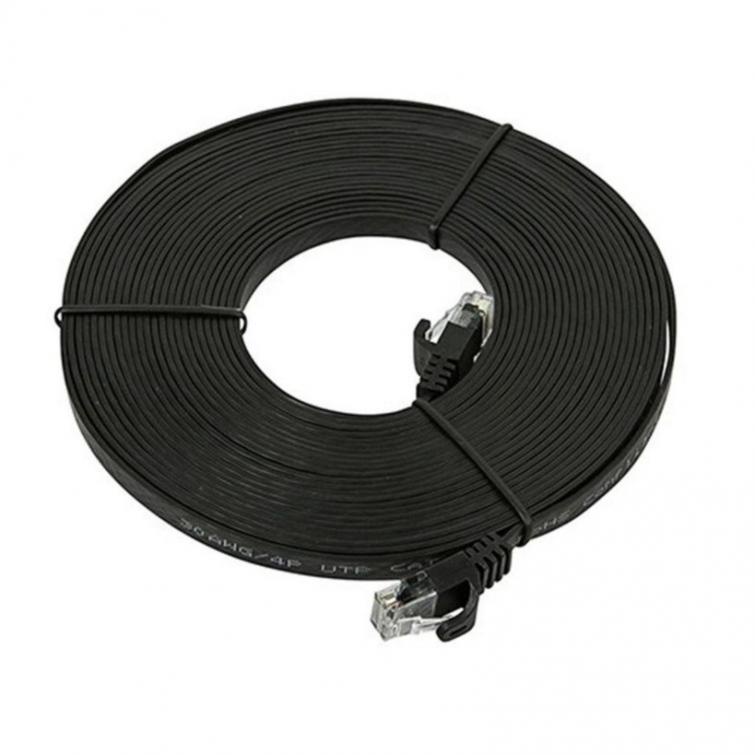 Jual LAN flat cable Kabel Ethernet Flat LAN Network RJ45 Cat7 10 Meter ...