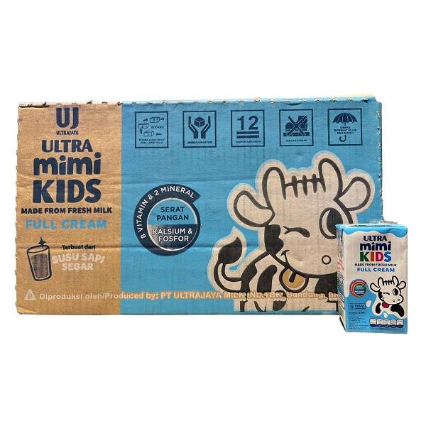 Jual ULTRA MIMI UHT FULL CREAM 125 ML KARTON | Shopee Indonesia