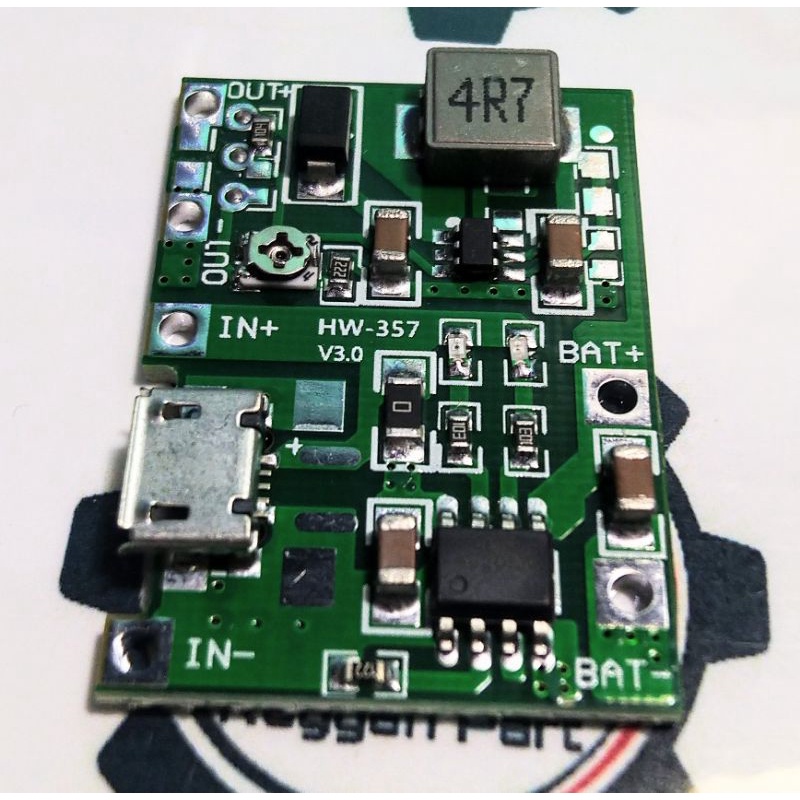 Jual TP4056 + Step Up Modul Charger Baterai Li-ion 2A 3.7V Output 4.3-27V Adjustable | Shopee ...