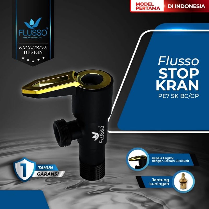 Jual flusso kran air / stop kran jet shower 1/2 type 2187 / 2168 ...