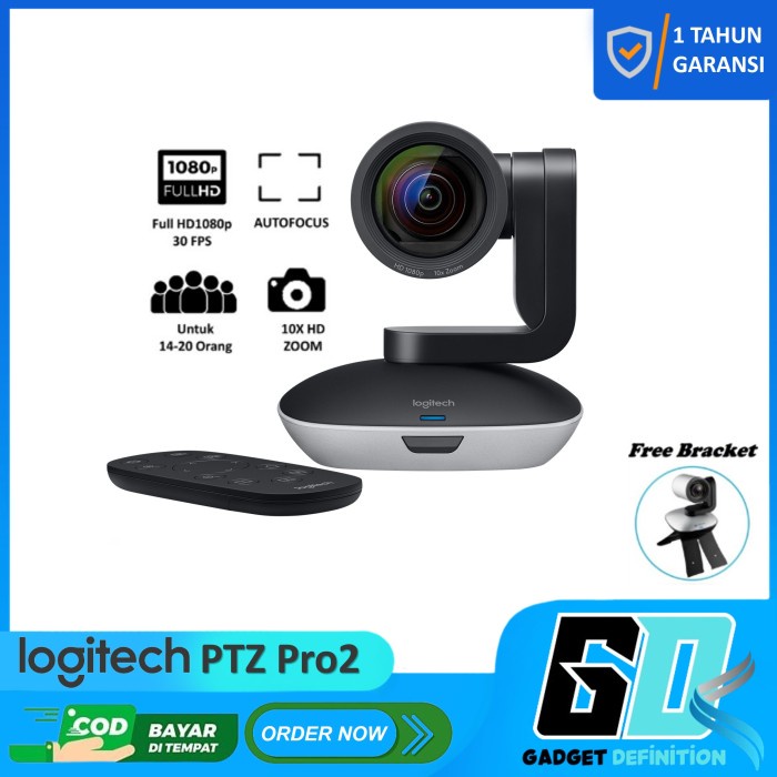 Jual Logitech PTZ PRO 2 Webcam Video Conference Camera 1080p HD ...