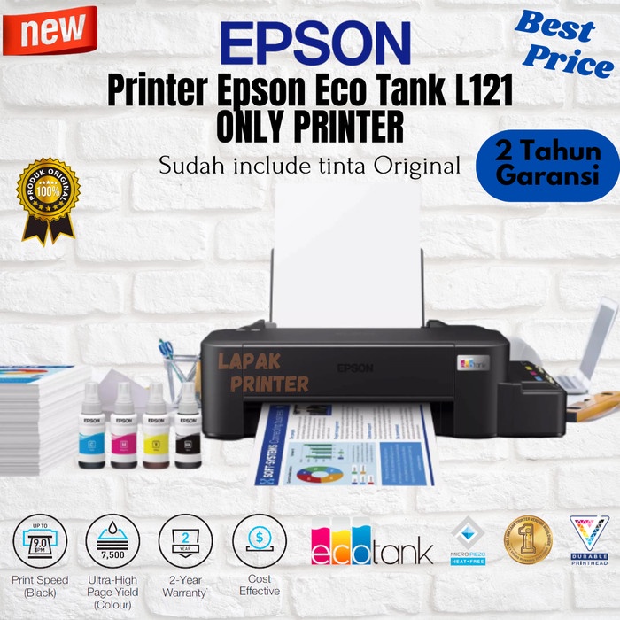 Jual Printer Epson Eco Tank L121 Pengganti Epson L120 | Shopee Indonesia