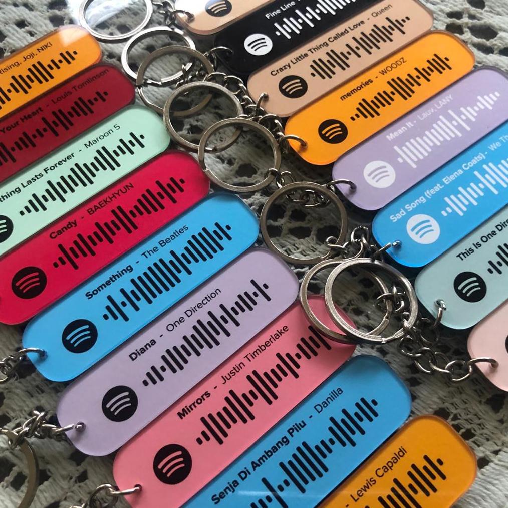 Jual Shopee Sale CUSTOM SPOTIFY KEYCHAIN | Shopee Indonesia