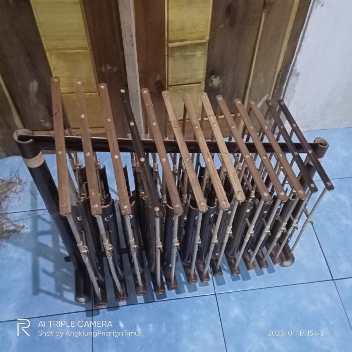Jual Angklung 2 Oktaf 13 Nada 3 Tabung Bambu Hitam Nada( C - C ) Full ...