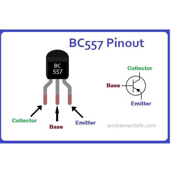 Jual BC557 BC 557 PNP TRANSISTOR TO-92 | Shopee Indonesia