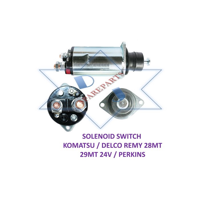 Jual Baru Solenoid Switch Komatsu Delco Remy 28Mt 29Mt 24V Perkins ...