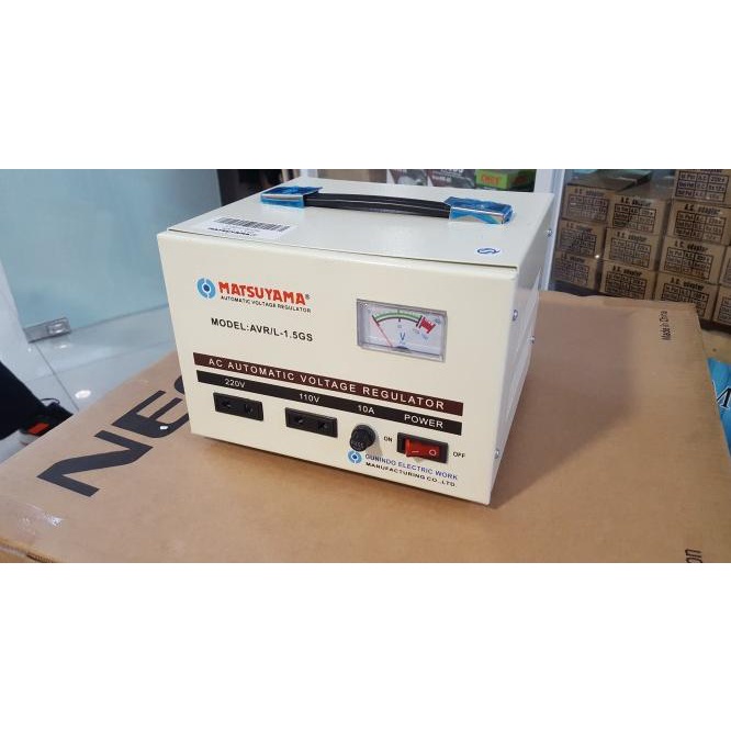 Jual Stabilizer Listrik Matsuyama - Avr - L 1,5 Gs - 1500 Va - 1050 ...
