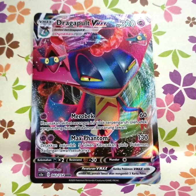Jual dragapult vmax V max RRR sc1a | 062/154 pokemon tcg indonesia | Shopee Indonesia