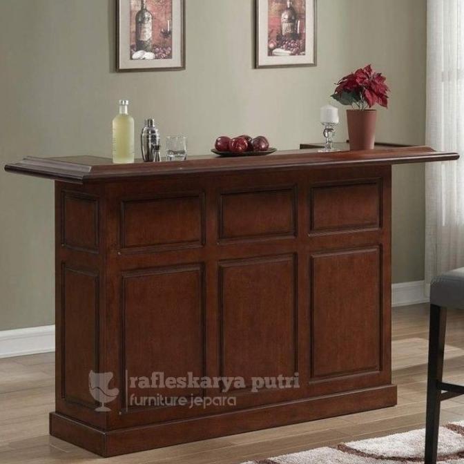 Jual Meja Bar Minimalis Kayu Jati Mini Bar Buffet Cafe Nananinu12 ...