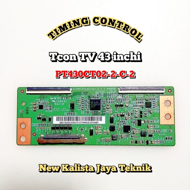 Jual TCON TV LED 43 INCHI LG - POLYTRON ORIGINAL PCB PT430CT02-2-C-2 TCON PT430CT02-2-C-2 LOGIC ...