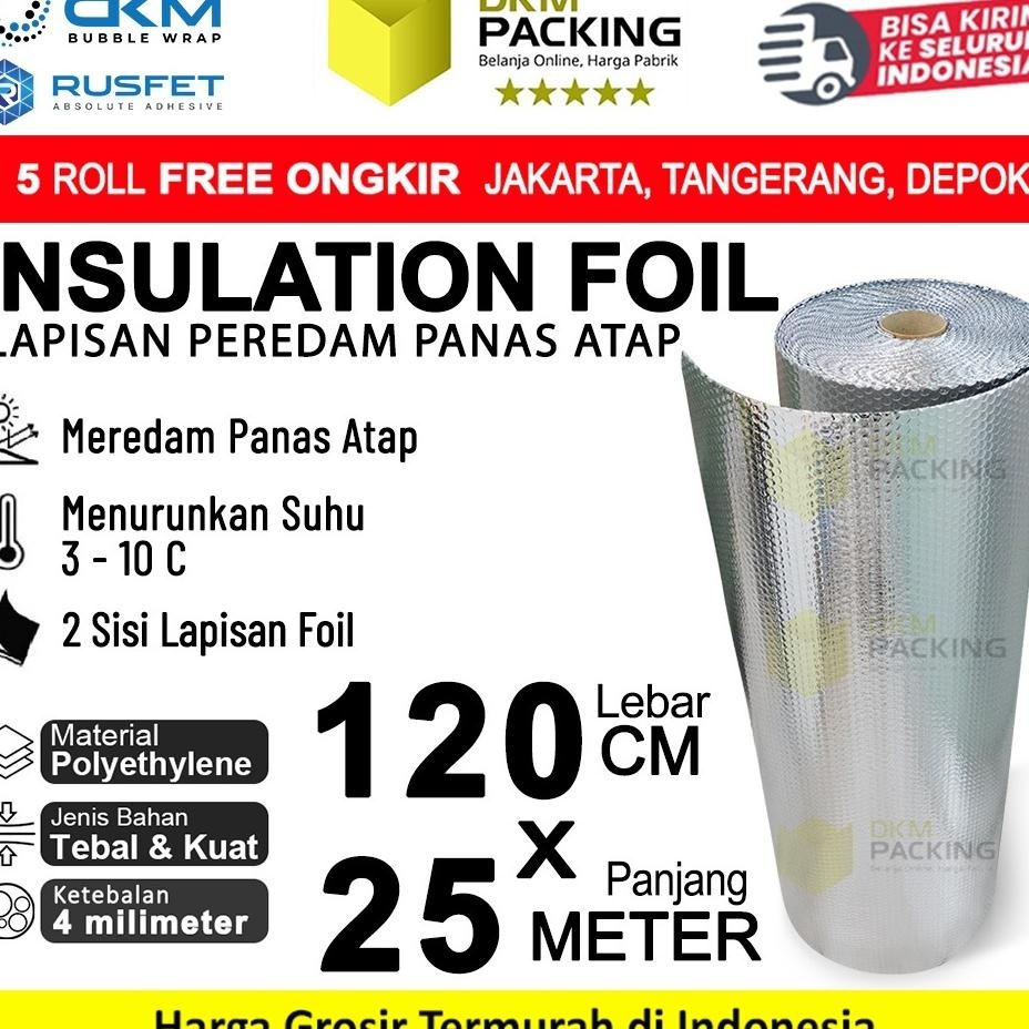 Jual Insulasi Atap Bubble Anti Panas Insulation Alumunium Foil Peredam ...