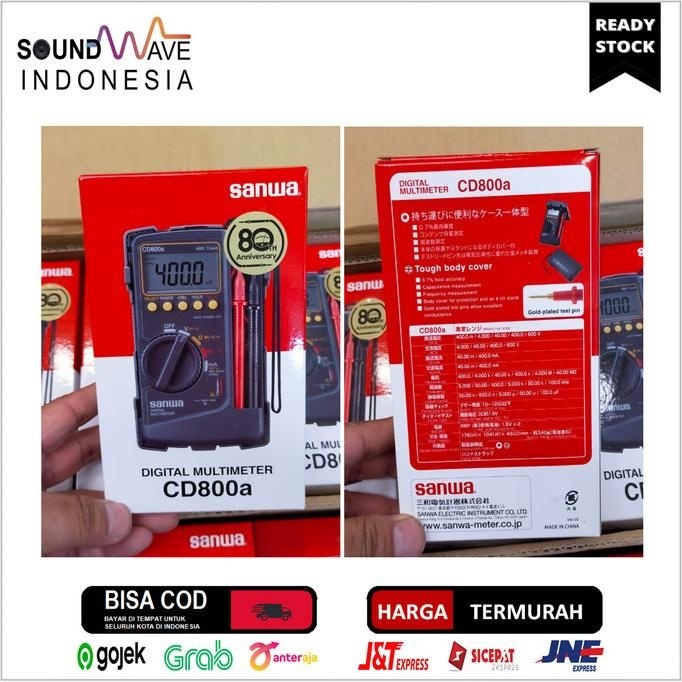 Jual NEW PRODUK SANWA CD800A MULTIMETER DIGITAL MULTITESTER AVOMETER ...