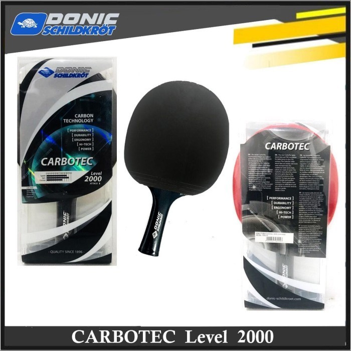 Jual Baru Bat Pingpong / Tenis Meja Donic Schildkrot Carbotec 2000 Original Terbaru | Shopee ...
