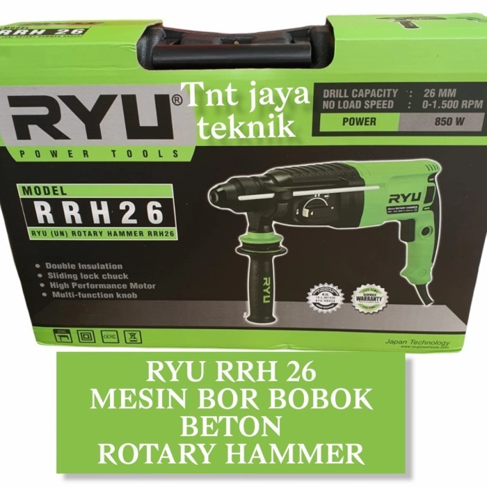 Jual New Ori Mesin Bor Bobok Beton Ryu Rrh 26 / Rotary Hammer / Mesin ...