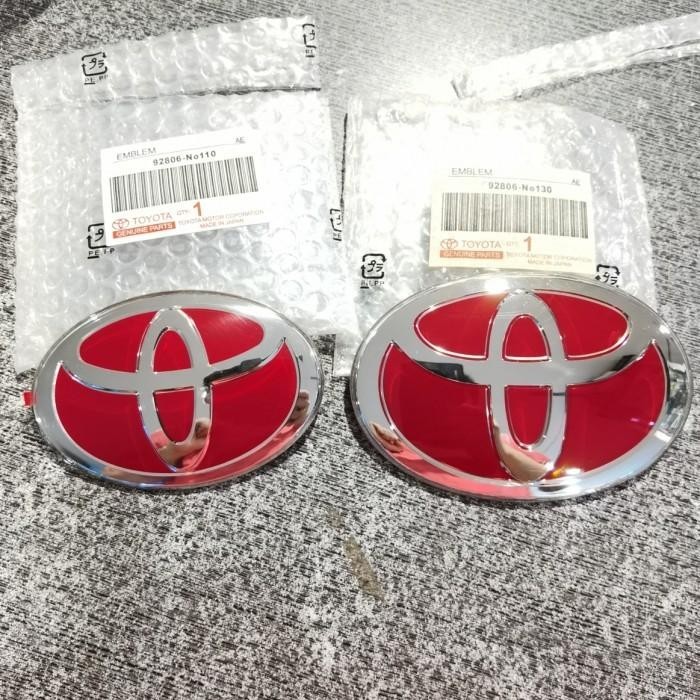 Jual Emblem Logo Toyota Red Jdm Original | Shopee Indonesia
