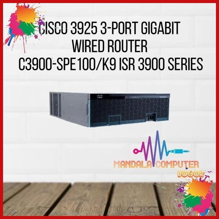 Jual CISCO 3925 3-PORT GIGABIT WIRED ROUTER C3900-SPE100/K9 ISR 3900 ...