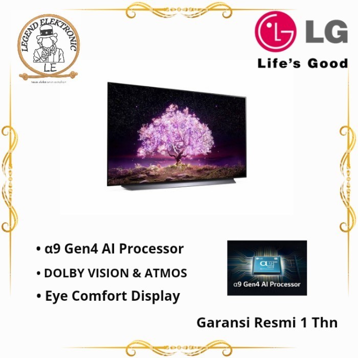 Jual [New] Lg Oled 55C1Ptb Tv Oled Lg 55 Inch 55C1 C1Ptb Smart 4K Oled ...