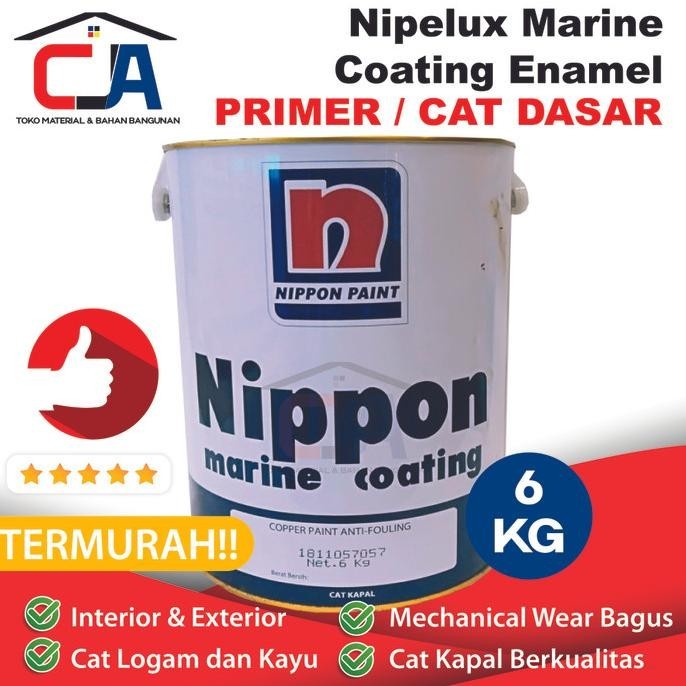 Jual Cat Kapal Nippon Paint Primer Nippelux Enamel Marine Coating Red Oxide Premium Berkualitas ...