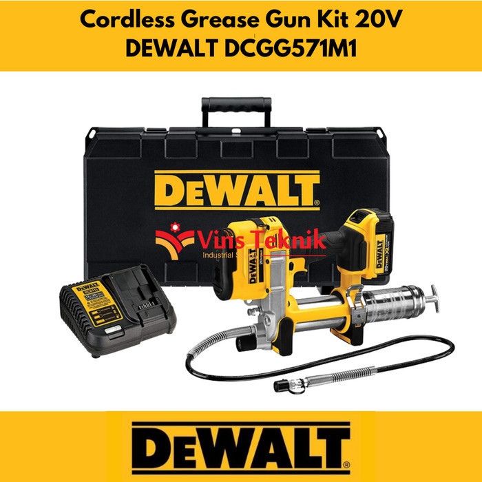Jual Cordless Grease Gun Kit DCGG571 DEWALT Mesin Grease Gun Baterai ...
