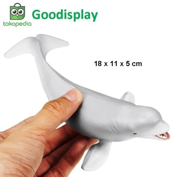 Jual mainan model simulasi figur animal hewan laut ikan paus beluga ...