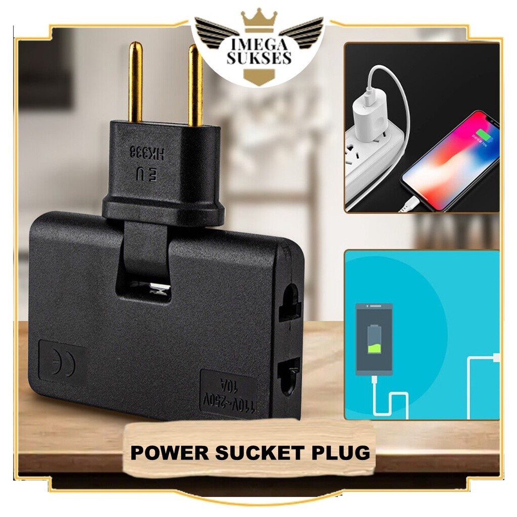Jual PHG - Power Socket Plug in 3 Lubang Stop kontak Steker Lipat ...