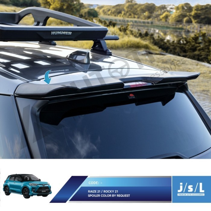 Jual [Ori] Spoiler Toyota Raize/Spoiler Raize Model Aero/Spoiler Mobil ...